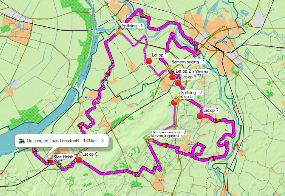 De "De Jong & Laan Lentetocht" op 22 april 2023 · Toerclub De Volharding